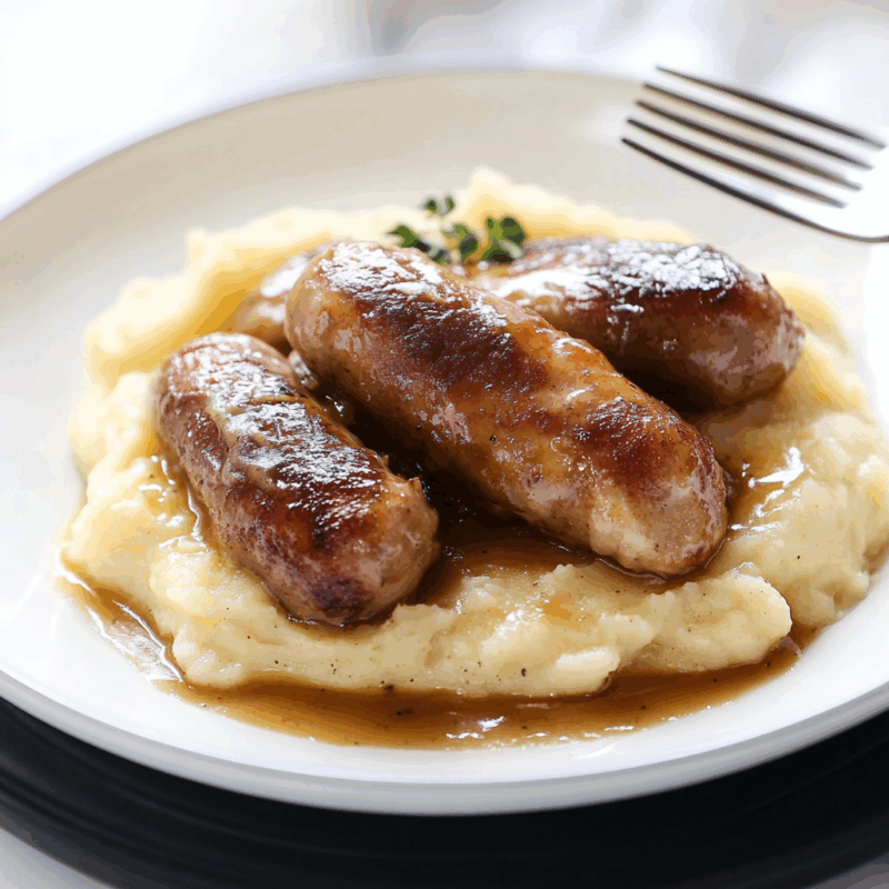 Amazing Homemade Chicken Bangers & Mash for Comfort Lovers