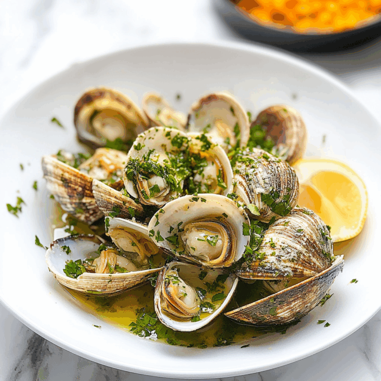 Amazing Mojo Clams in a Delicious Garlic-Citrus Sauce