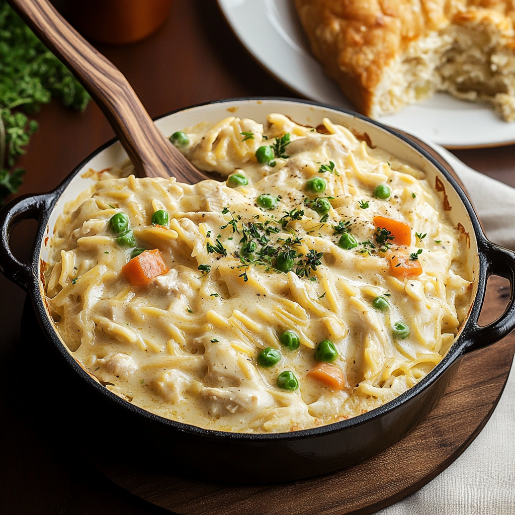 Amazing Creamy Chicken Pot Pie Orzo for Delicious Comfort